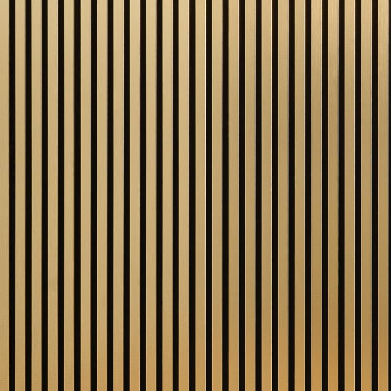 Lot Panneaux Muraux tasseaux bois 120 x 30 - Gold | Decoon